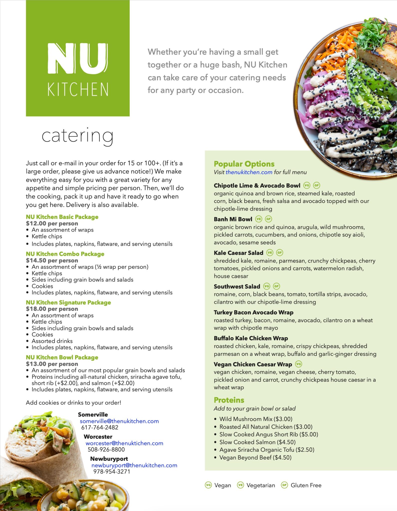 Catering - NU Kitchen